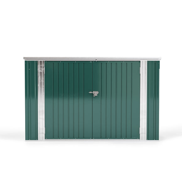 210CM Wide Steel Lockable Garden Bike Shed Bicycle Storage Shed – Home ...