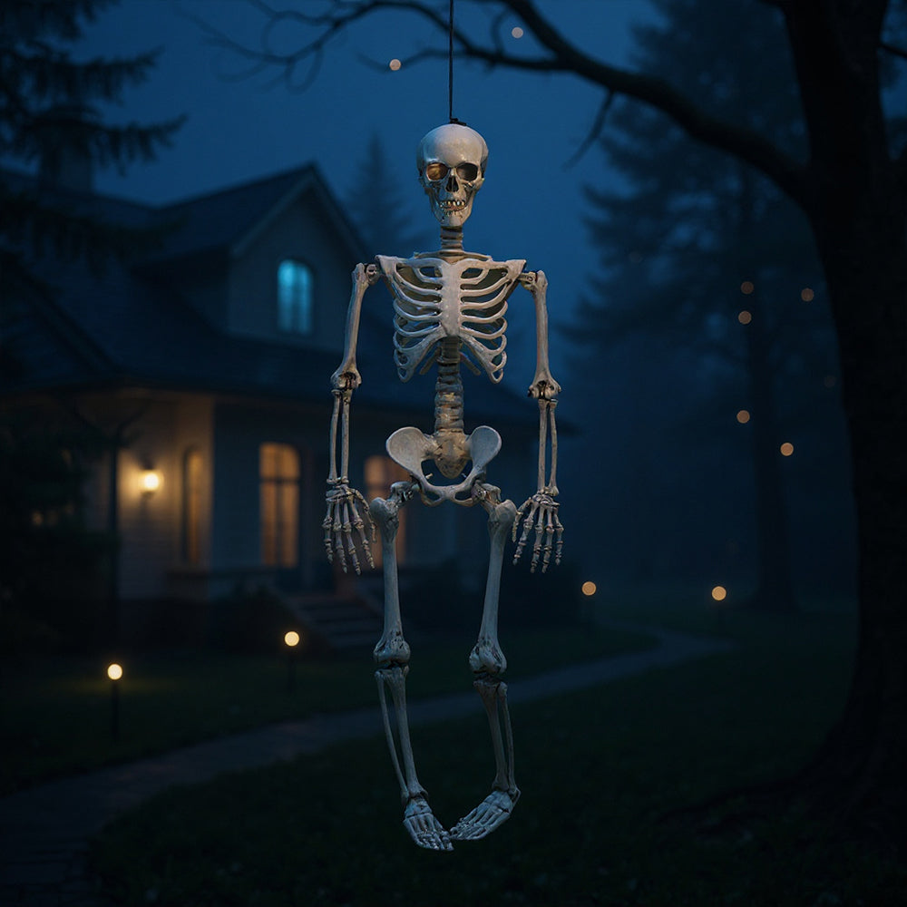 Halloween Realistic Full Body Skeleton Prop Decoration Posable Joints ...